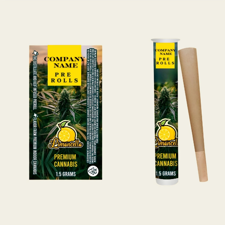 Pre Roll Packaging With Labels | Hot Custom Boxes