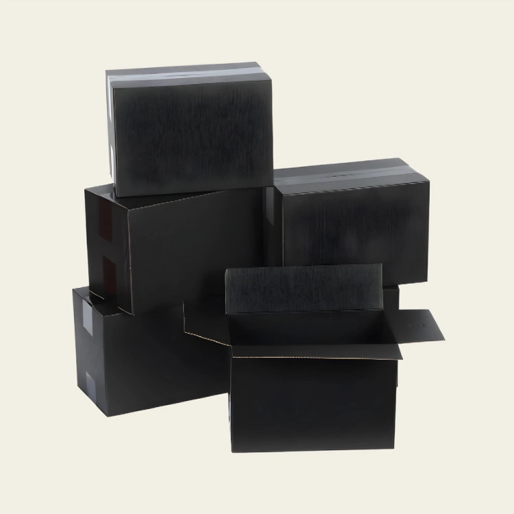 Custom Printed Black Shipping Boxes | Hot Custom Websites