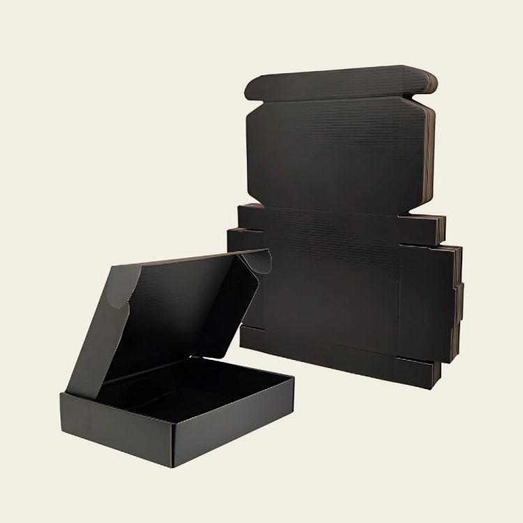 Custom Printed Black Shipping Boxes | Hot Custom Websites