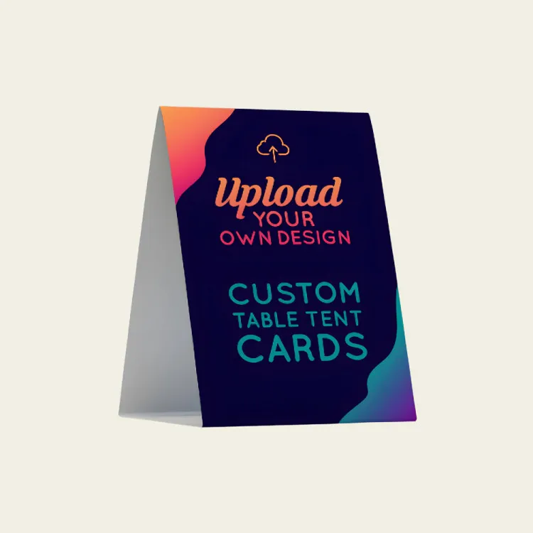 Custom Table Tents Design & Printing | Hot Custom Boxes