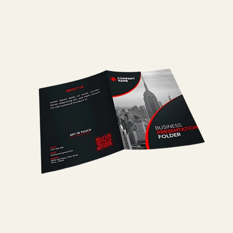 Custom Business Folders | Hot Custom Boxes