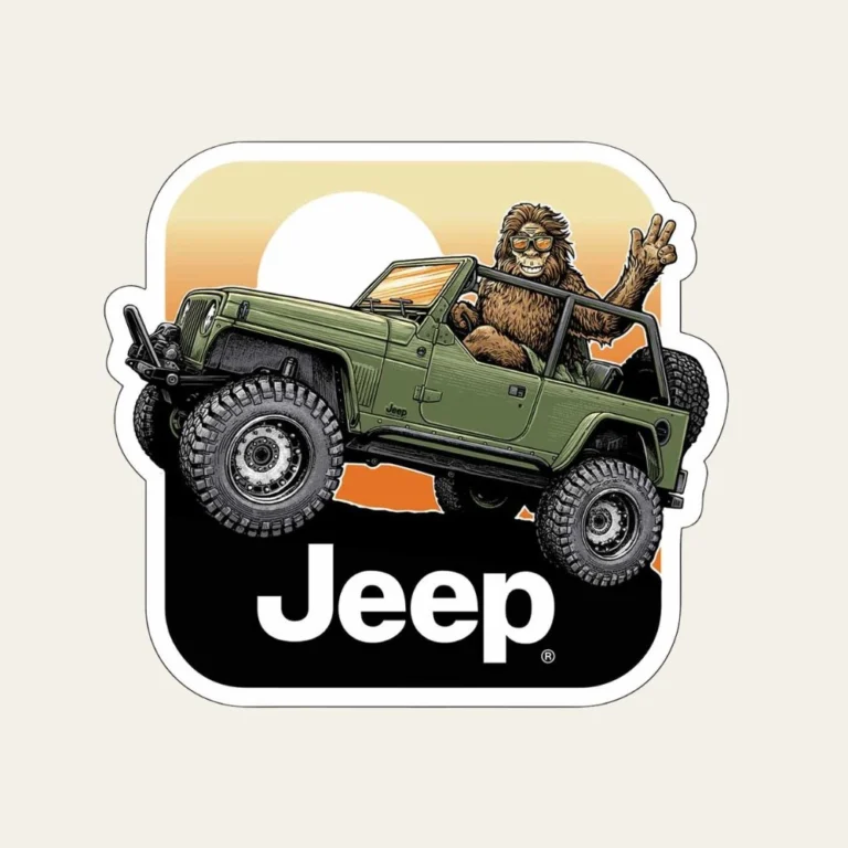 Order Custom Jeep Bumper Stickers in Bulk - Hot Custom Boxes