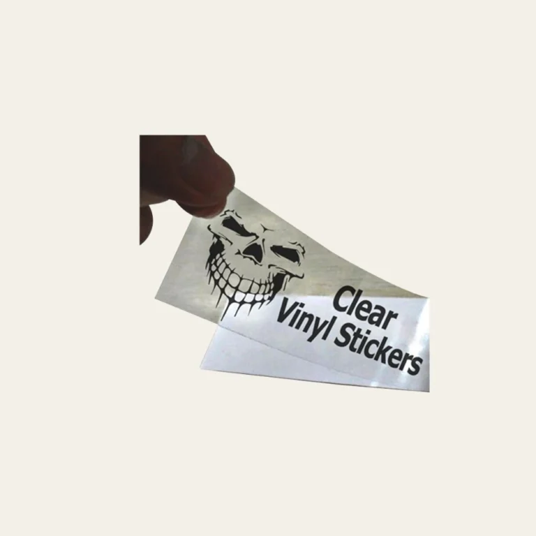 Custom Clear Vinyl Stickers | Hot Custom Boxes