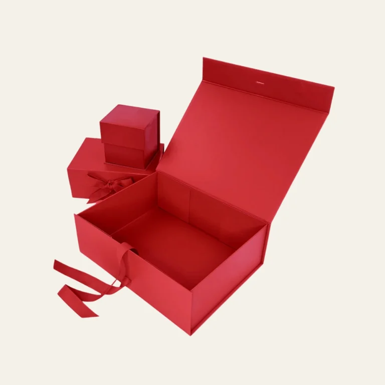 Buy Red A4 Deep Magnetic Boxes with Changeable Ribbon