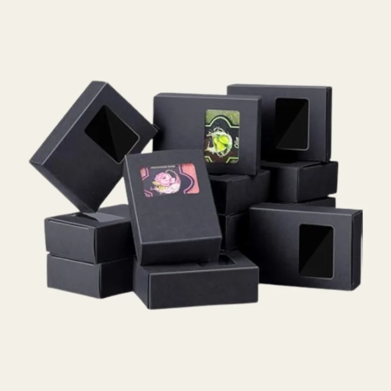 Large Soap Boxes with Black Rectangle Window – Hot Custom Boxes
