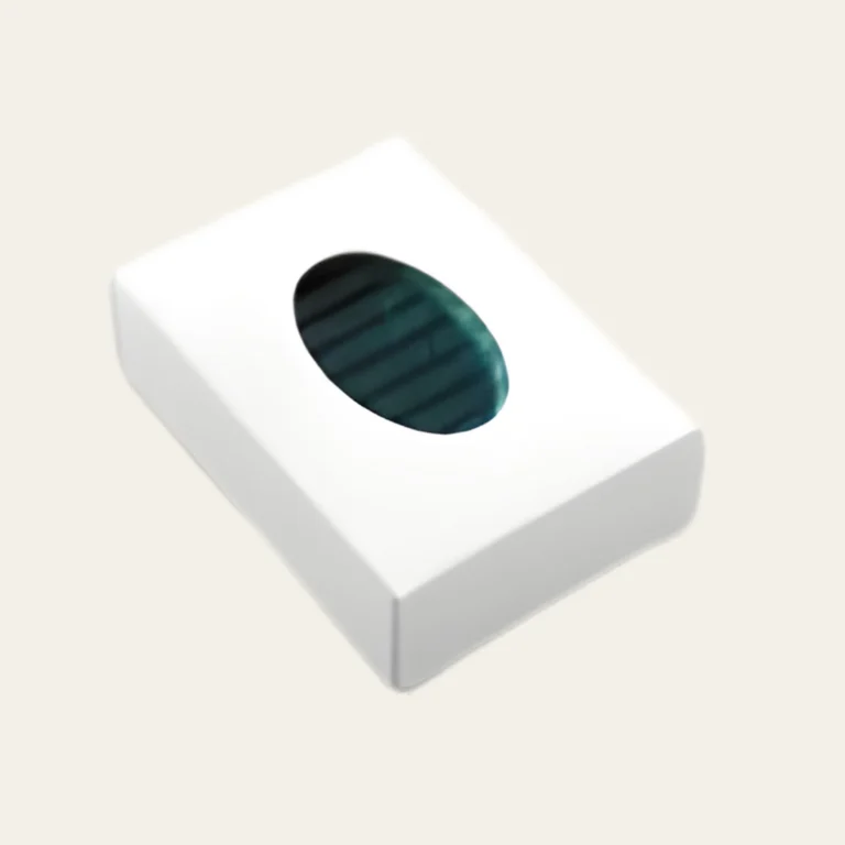 White Soap Boxes with Oval Window - Hot Custom Boxes