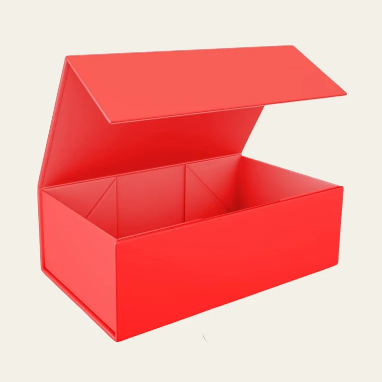 Red Medium Rectangle Magnetic Boxes - Hot Custom Boxes