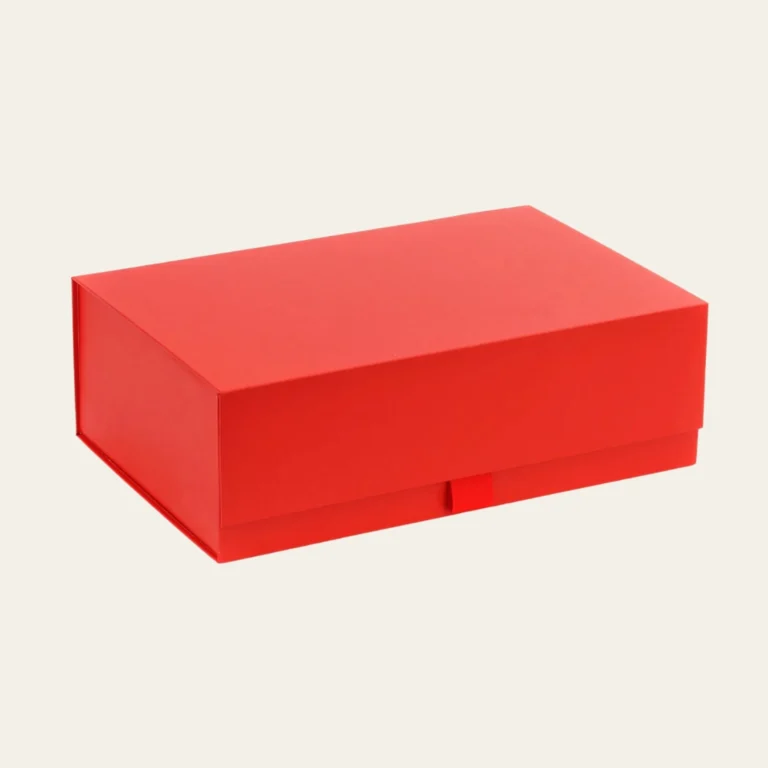 Red Medium Rectangle Magnetic Boxes - Hot Custom Boxes
