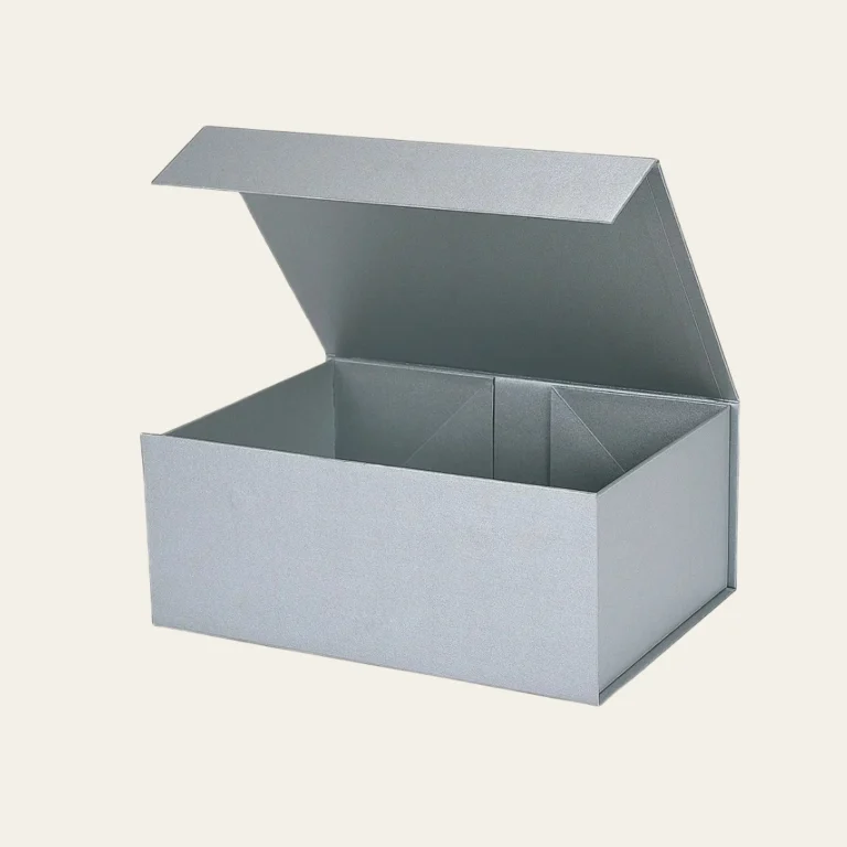 Pearl Silver A5 Deep Magnetic Boxes Wholesale | Custom Magnetic Boxes