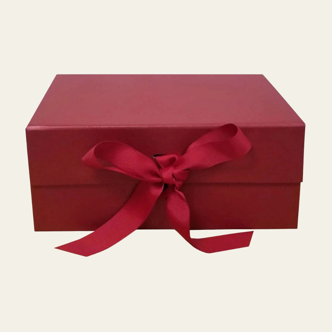 Red A5 Deep Magnetic Boxes With Changeable Ribbon - Hot Custom Boxes