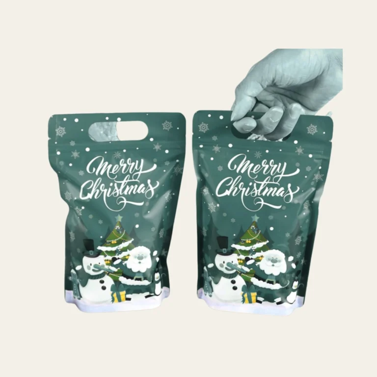 Christmas Stand Up Candy Bags - Hot Custom Boxes