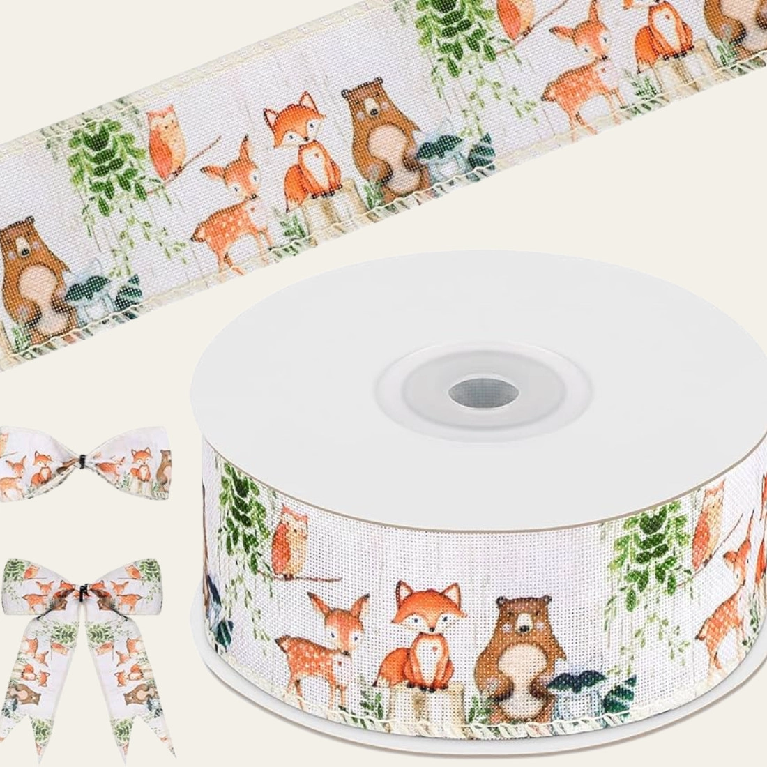 Patterned Animal Christmas Ribbon Wholesale | Hot Custom Boxes