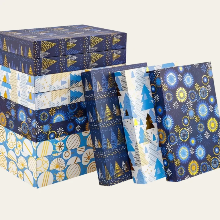 Blue Large Christmas Gift Boxes Wholesale | Hot Custom Boxes