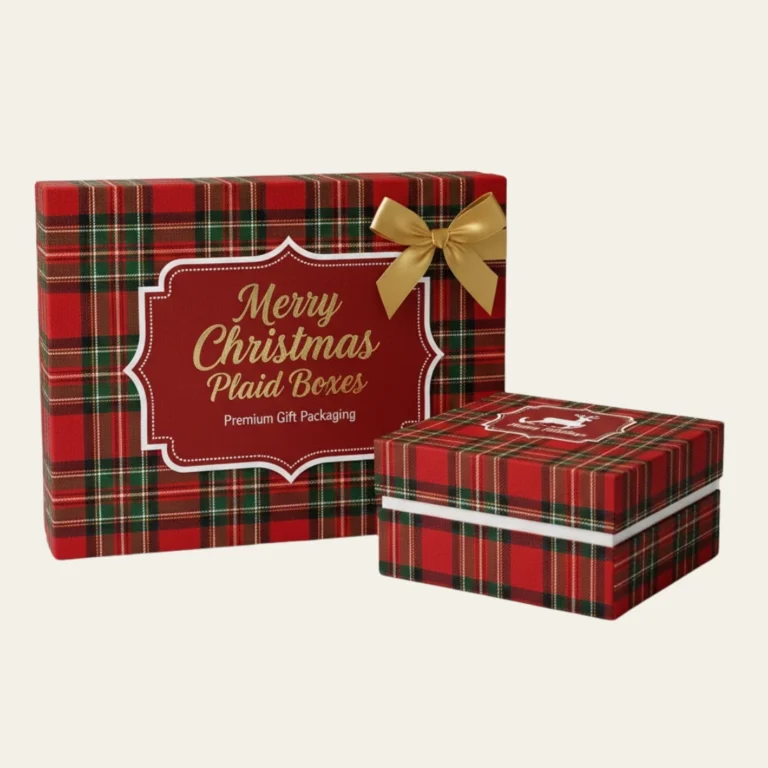 Merry Christmas Plaid Boxes Wholesale - Hot Custom Boxes