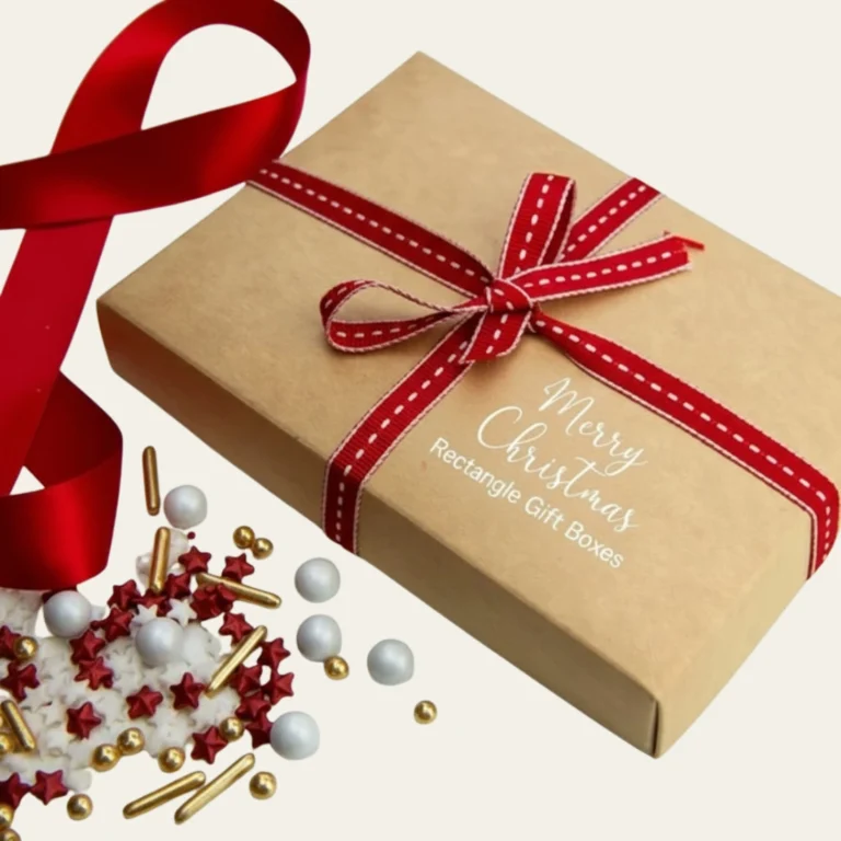 Buy Merry Christmas Rectangle Gift Boxes - Hot Custom Boxes