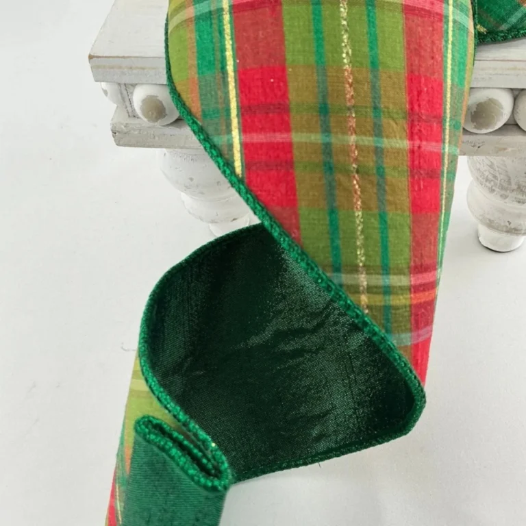 Buy Plaid Christmas Ribbons Online | Hot Custom Boxes