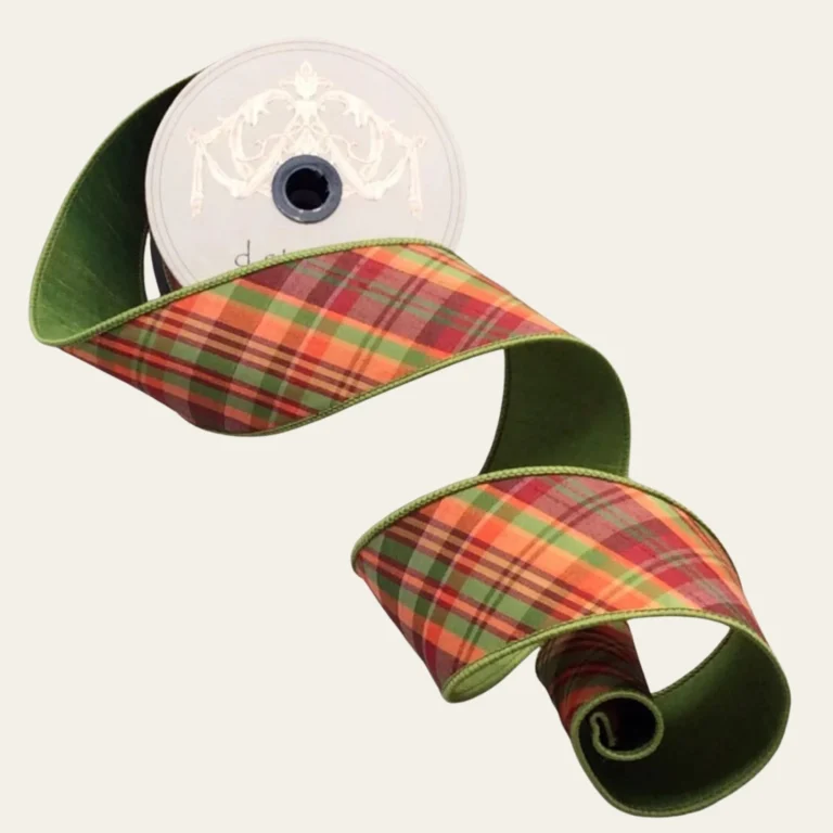 Buy Plaid Christmas Ribbons Online | Hot Custom Boxes
