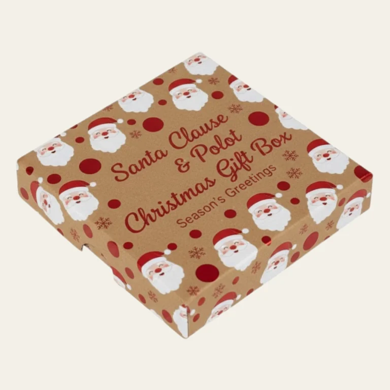 Santa Clause & Polka Dot Christmas Gift Boxes - Hot Custom Boxes