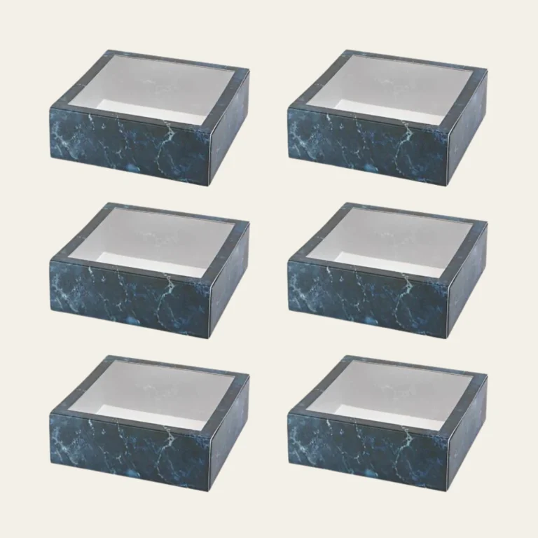 Square Blue Clear Window Gift Boxes - Hot Custom Boxes