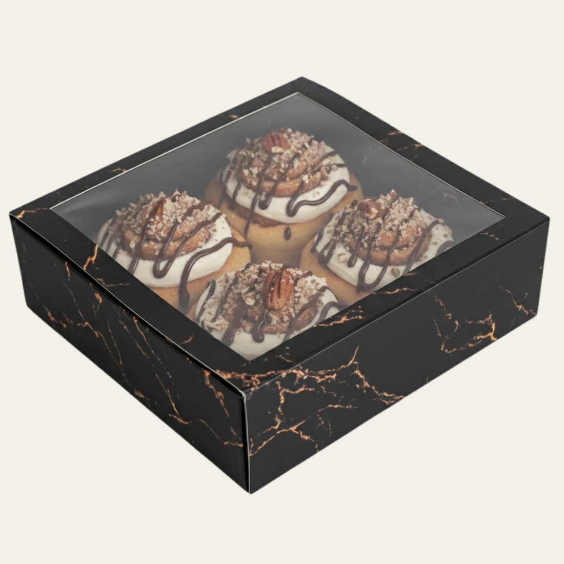 Buy Square Black Clear Window Gift Boxes | Hot Custom Boxes