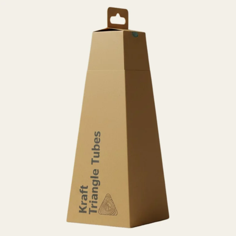 Kraft Triangle Tubes Wholesale - Hot Custom Boxes
