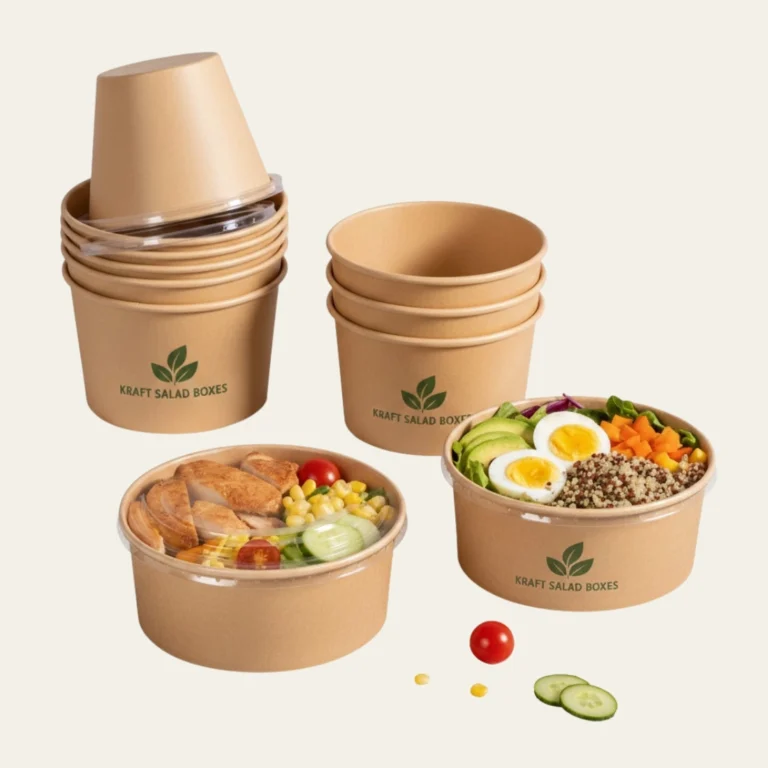 Custom Kraft Salad Boxes Wholesale - Hot Custom Boxes