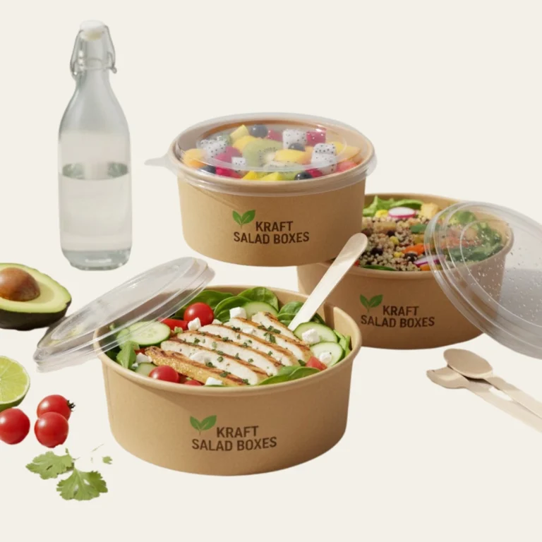 Custom Kraft Salad Boxes Wholesale - Hot Custom Boxes