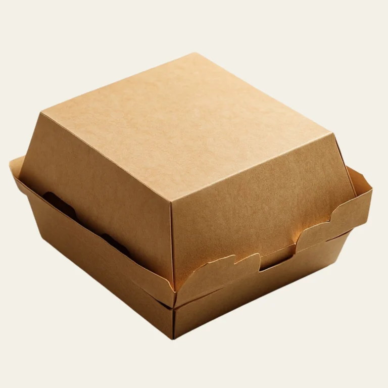 Premium Kraft Burger Boxes | Custom Printed Burger Packaging