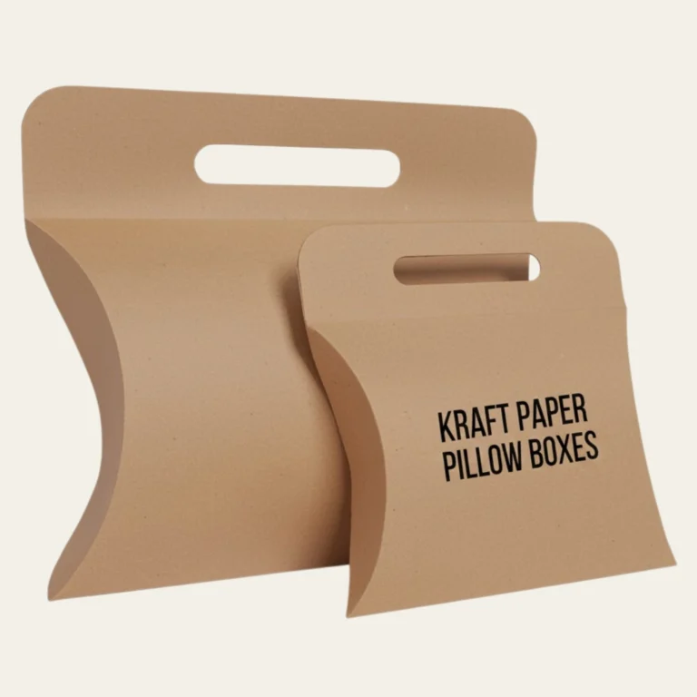 Kraft Paper Pillow Boxes - Premium Kraft Paper Pillow Packaging