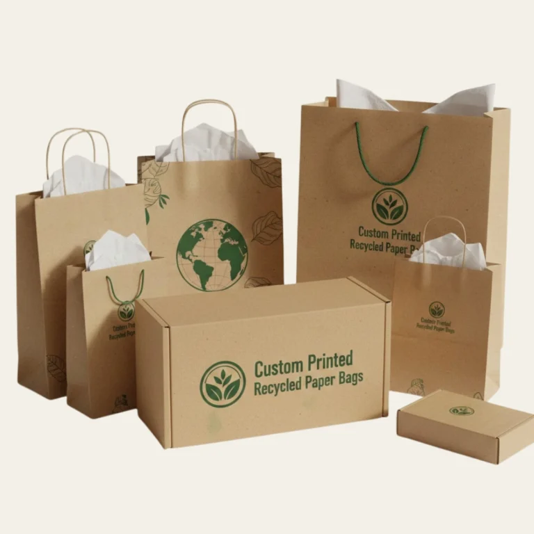 Custom Printed Recycled Paper Bags - Hot Custom Boxes