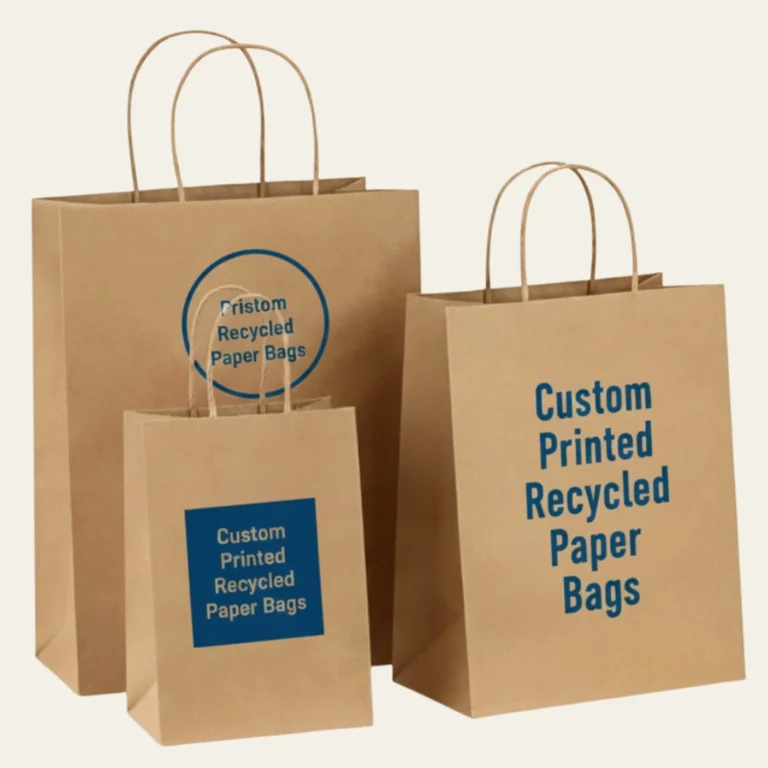 Custom Printed Recycled Paper Bags - Hot Custom Boxes
