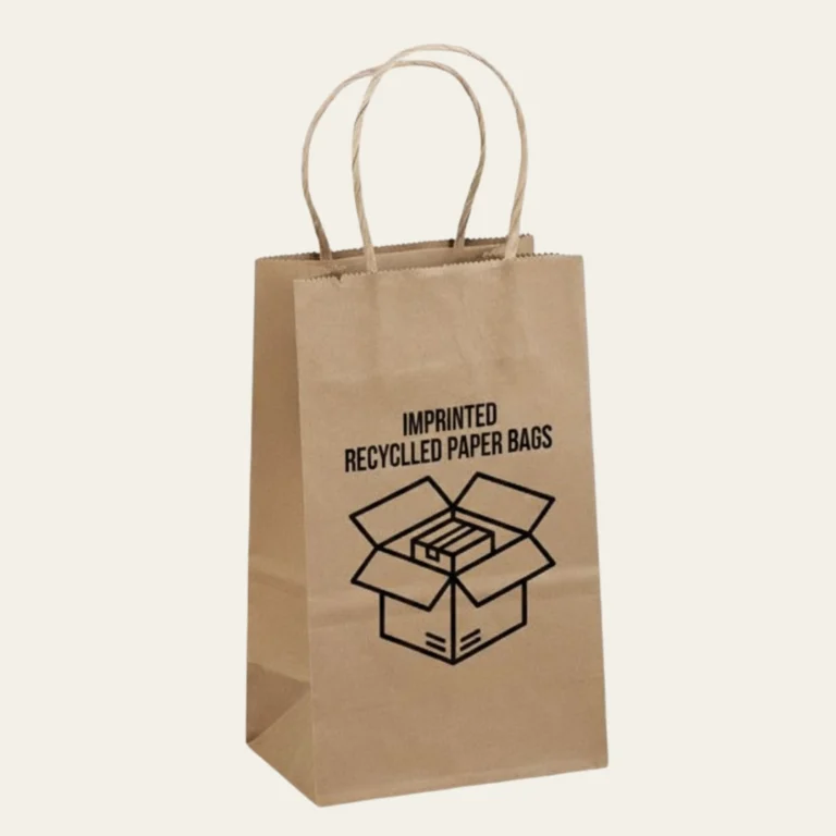 Imprinted Recycled Paper Bags - Hot Custom Boxes