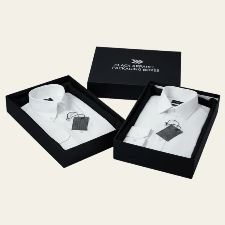 Black Apparel Packaging Boxes | Custom Luxury Clothing Boxes