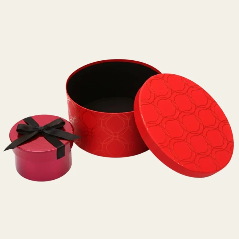 Buy Red Round Boxes | Custom Red Round Packaging Boxes for Sale