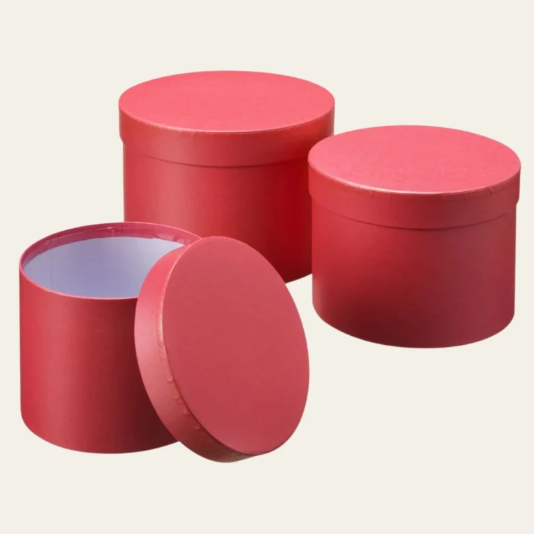 Buy Red Round Boxes | Custom Red Round Packaging Boxes for Sale