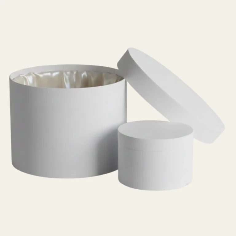 White Round Boxes Wholesale | Custom White Round Packaging