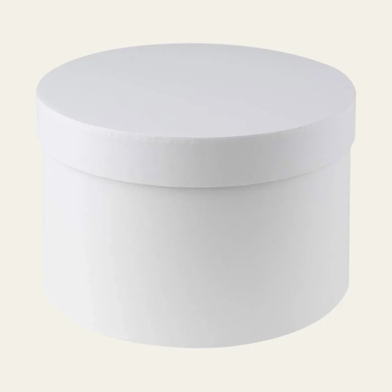 White Round Boxes Wholesale | Custom White Round Packaging
