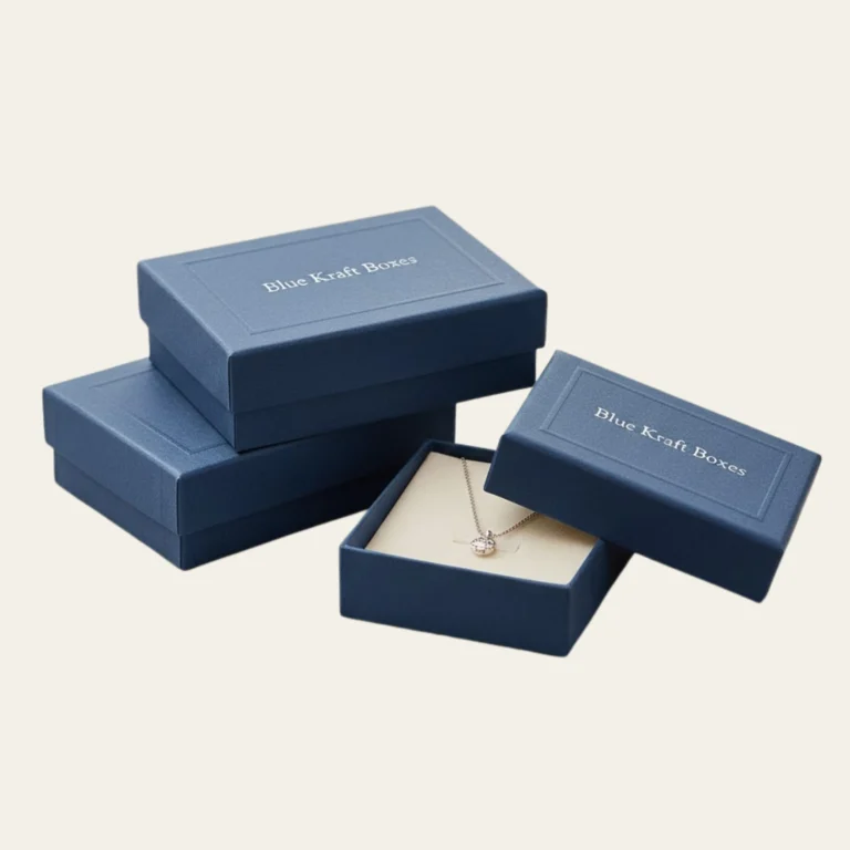 Blue Kraft Boxes Wholesale | Custom Blue Kraft Packaging Boxes