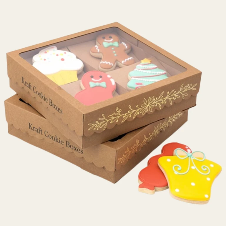 Kraft Cookie Boxes | Custom Kraft Cookie Packaging for Bakery & Retail