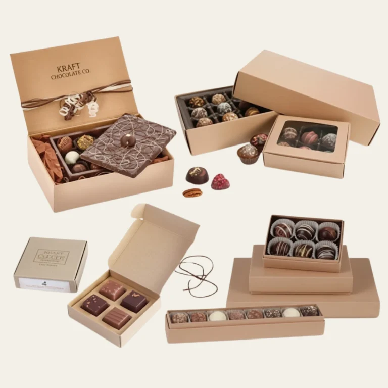 Buy Kraft Chocolate Boxes | Custom Kraft Chocolate Packaging