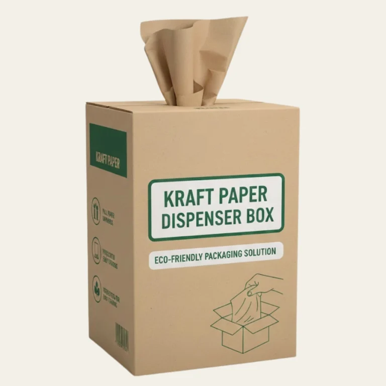 Buy Kraft Paper Dispenser Boxes | Custom Kraft Paper Dispenser Packaging