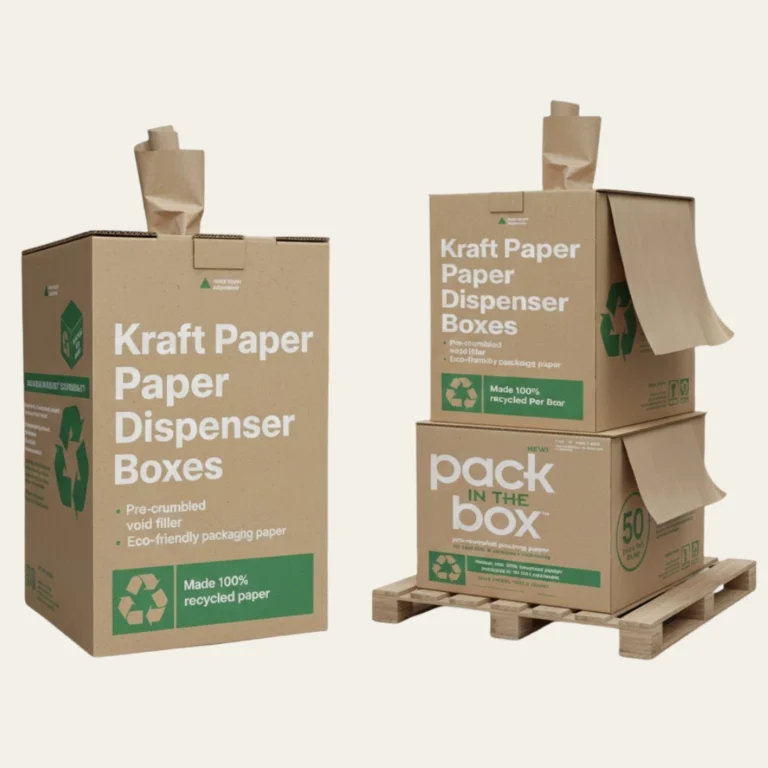 Buy Kraft Paper Dispenser Boxes | Custom Kraft Paper Dispenser Packaging