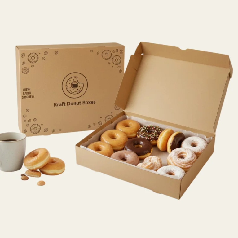 Buy Kraft Donut Boxes | Custom Kraft Donut Packaging Boxes