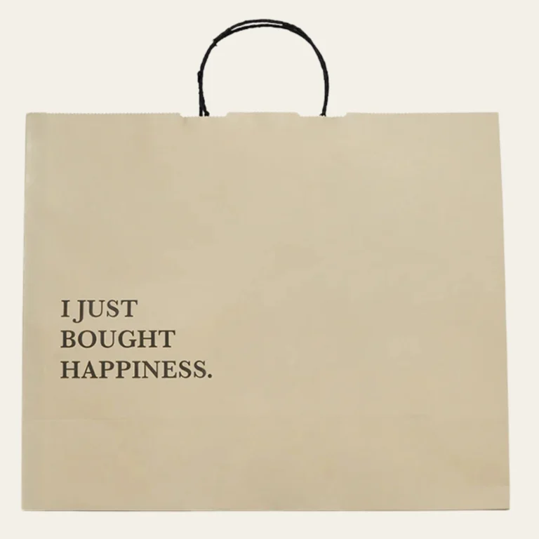 Buy Beige Paper Bags | Custom Beige Paper Packaging Bags