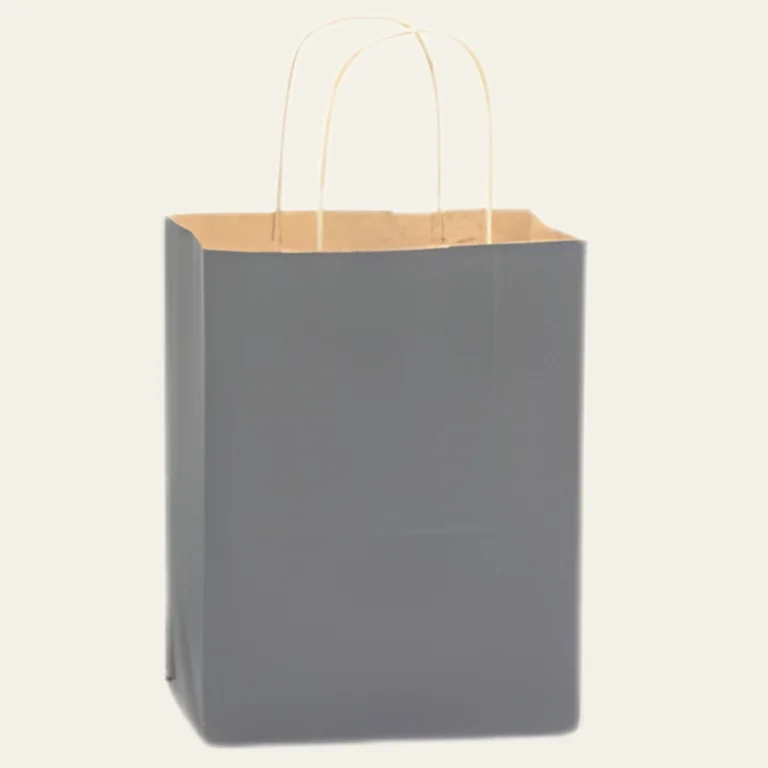 Buy Custom Gray Paper Bags - Gray Paper Packaging