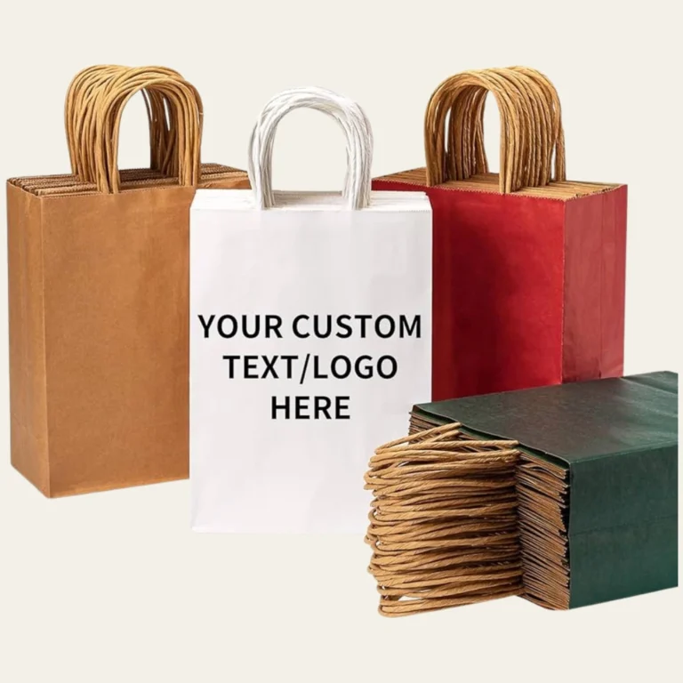 Custom Printed Paper Bags at Wholesale Prices with Logo Printing