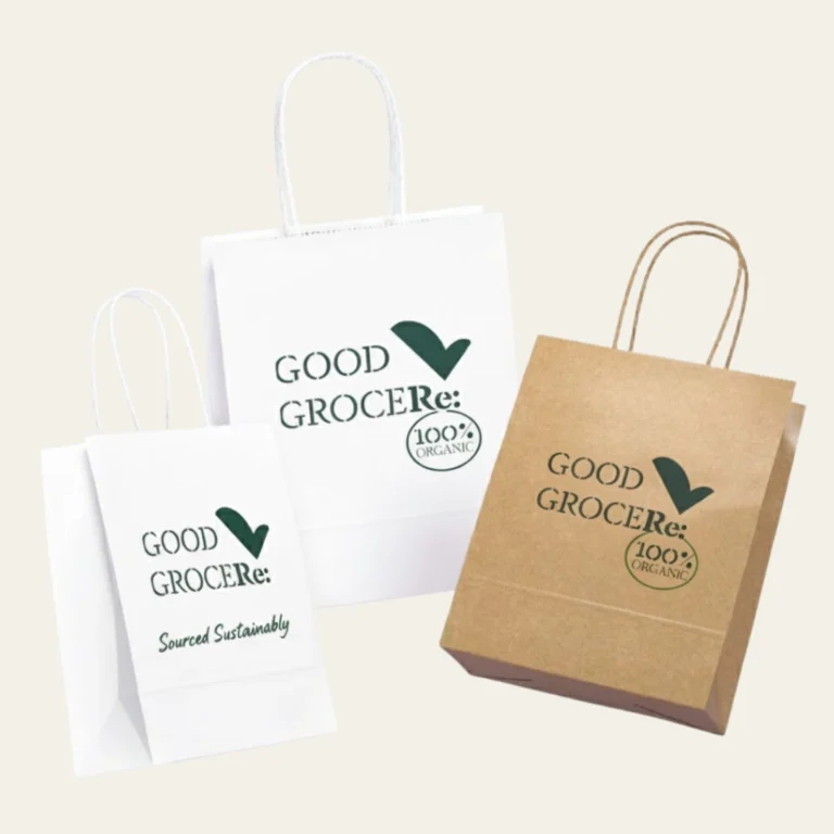 Custom Printed Paper Bags at Wholesale Prices with Logo Printing