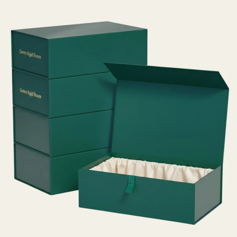 Green Rigid Boxes Wholesale | Custom Green Rigid Packaging