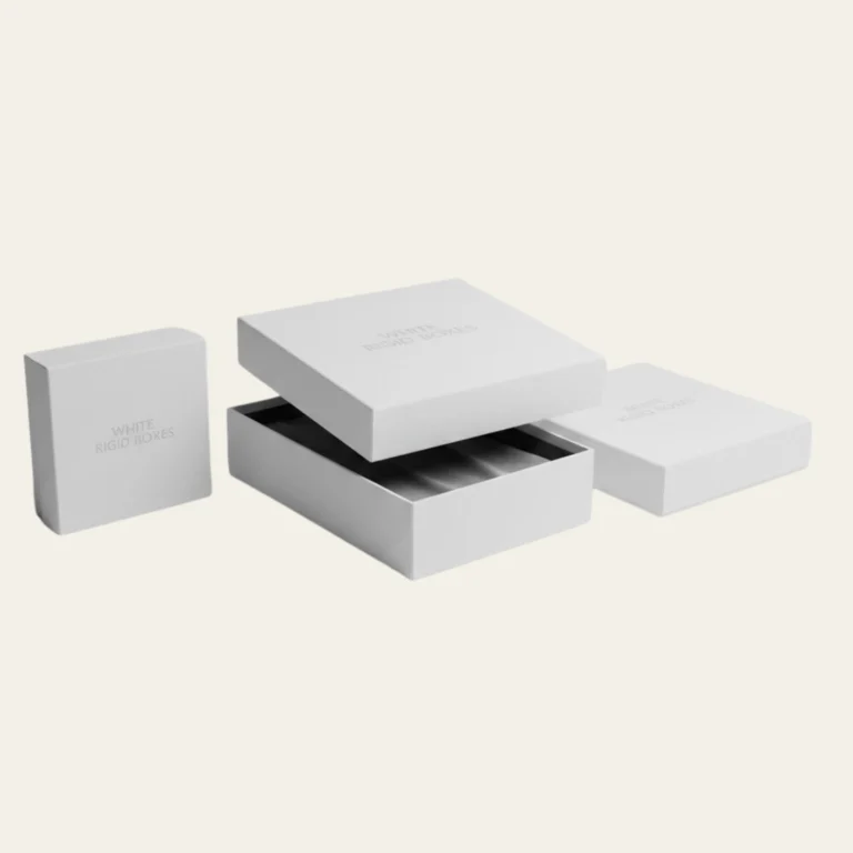 White Rigid Boxes Wholesale | Custom White Rigid Packaging