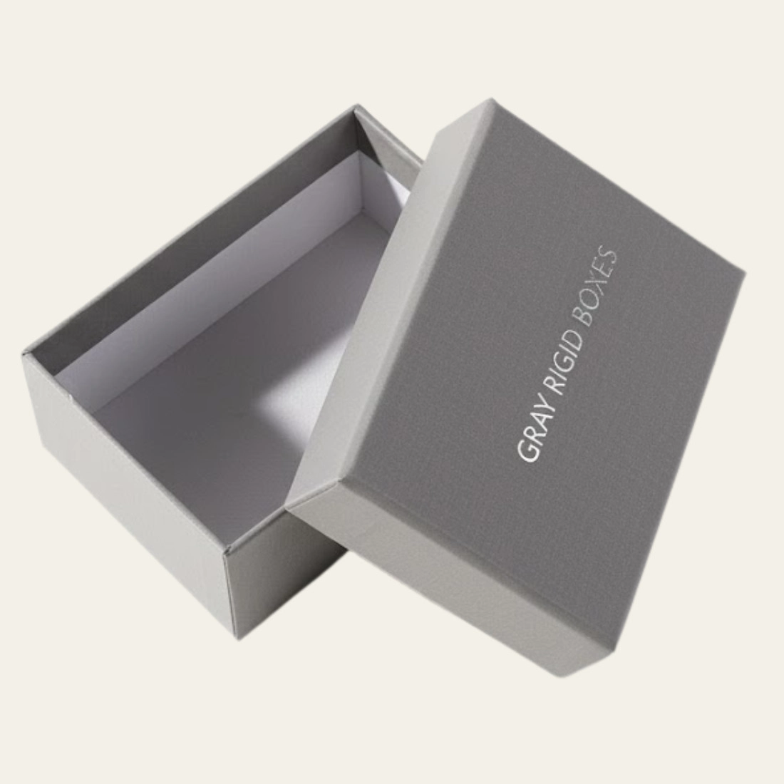 Buy Custom Gray Rigid Boxes | Gray Rigid Packaging Wholesale